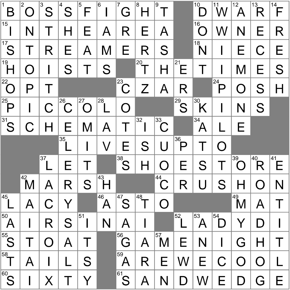 LA Times Crossword 5 Aug 23 Saturday LAXCrossword LA Times Crossword 5 Aug 23 Saturday LAXCrossword