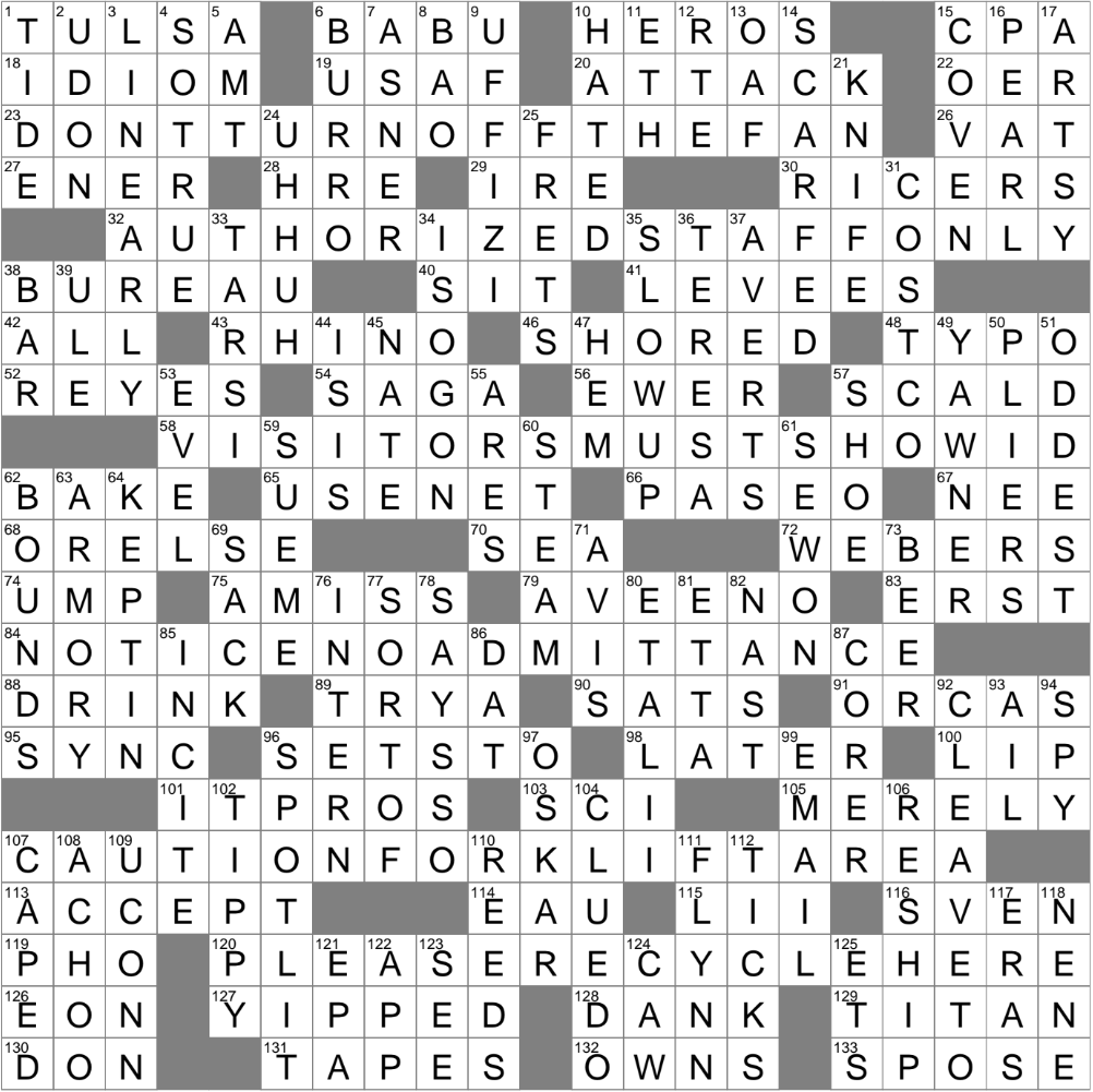 LA Times Crossword 14 Jan 24 Sunday LA Times Crossword 14 Jan 24 Sunday
