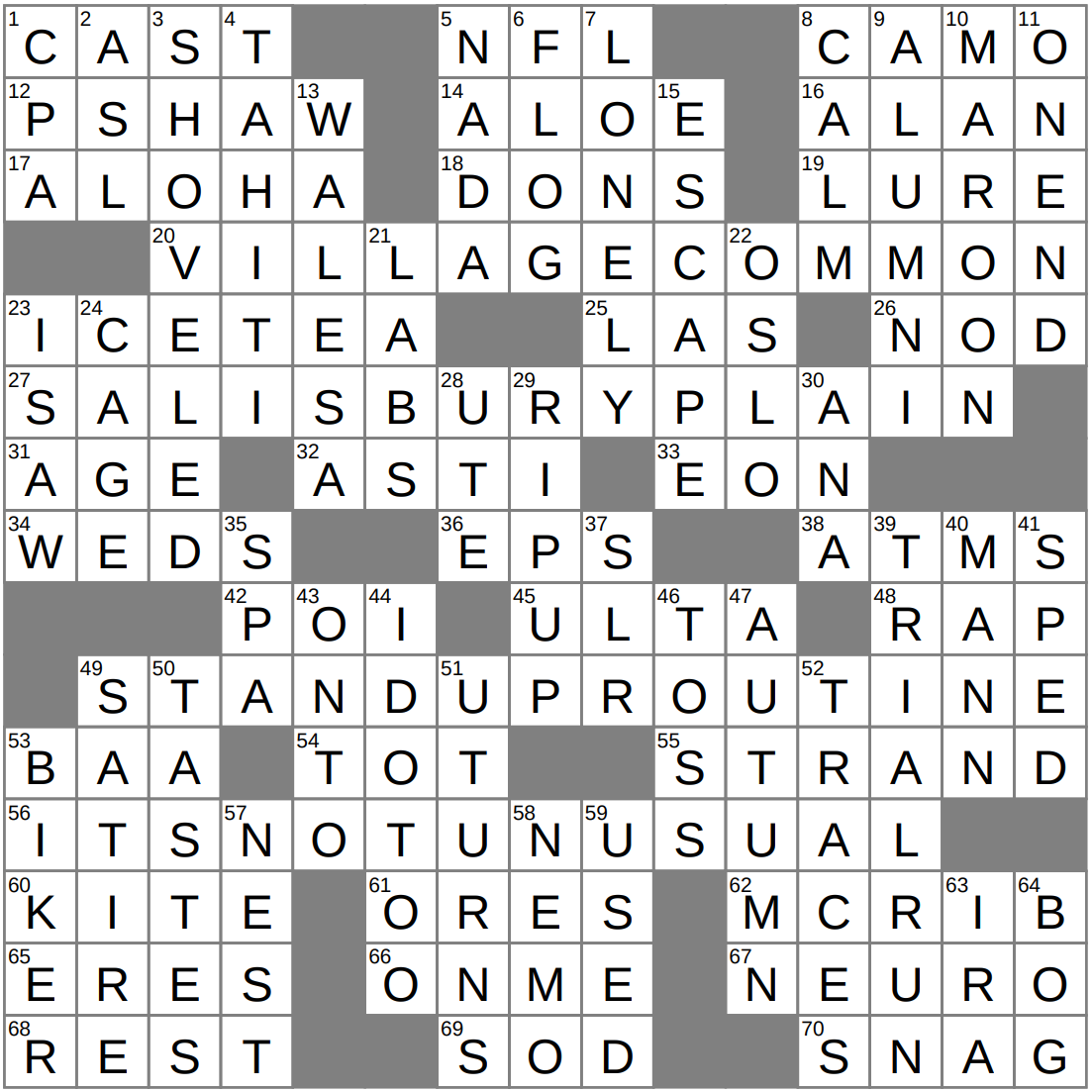 LA Times Crossword 15 Jun 26, Monday - LAXCrossword.com