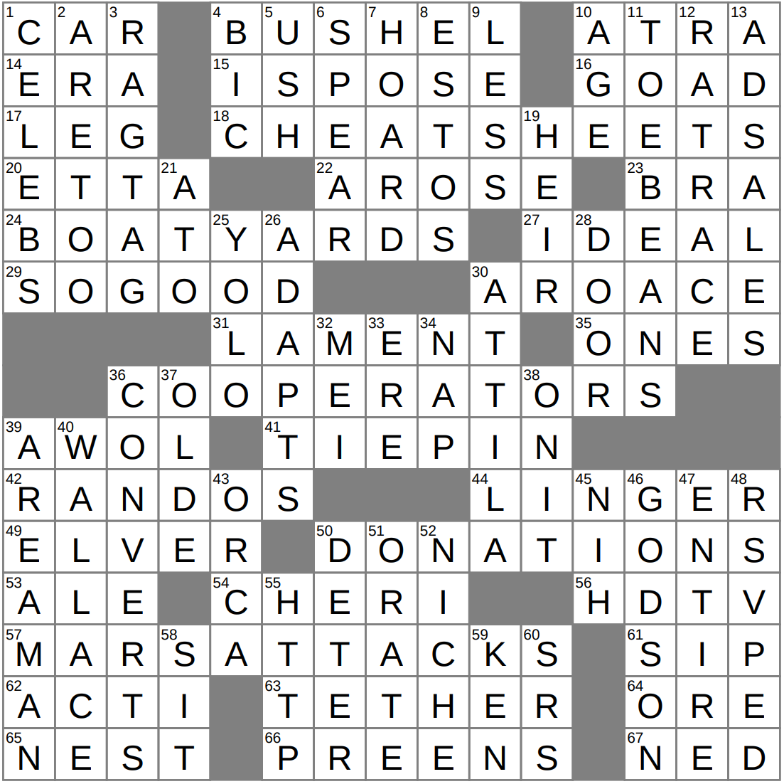 LA Times Crossword 19 Jun 26, Friday - LAXCrossword.com